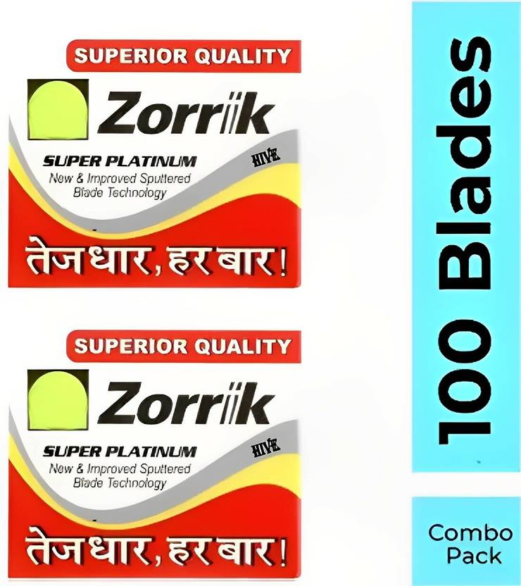 Hive Zorrik Super Platinum Blades 100 pcs - Price in India, Buy Hive ...