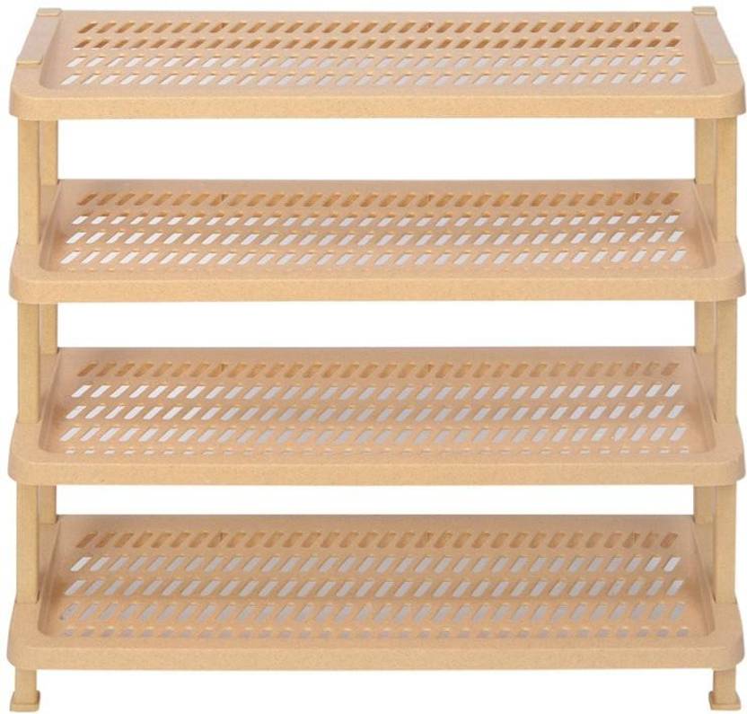 Nilkamal Multipurpose Rack 04 Plastic Shoe Rack Price in India - Buy ...