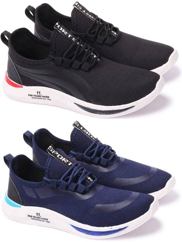 HOTSTYLE 2 Pair Combo Stylish & Trendy Running Shoes For Men - Buy ...