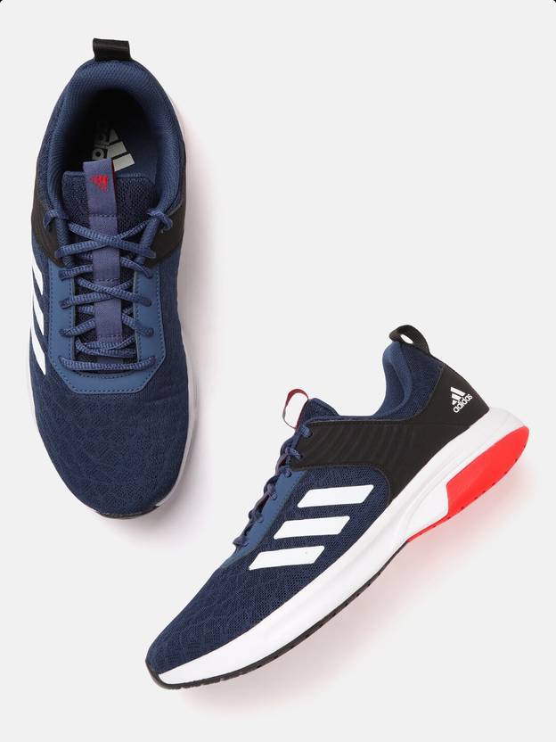 ADIDAS ADIDAS Men Navy Blue Wind-Raiser M Woven Design Running Shoes ...