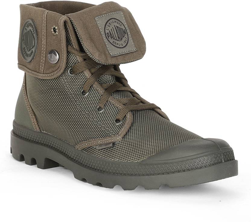 Palladium Palladium Textile Army Green Unisex Adults Casual Boots Boots ...
