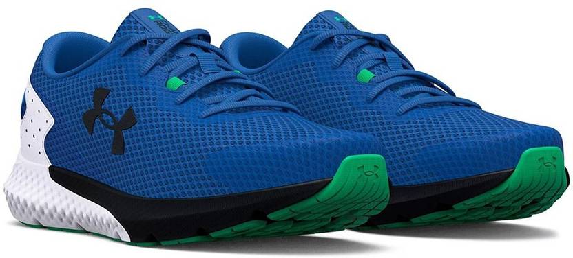 UNDER ARMOUR UNDER ARMOUR Men Blue Textile Charged Rogue 3 Running ...