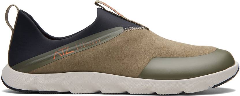 CLARKS ATL Coast Moc Dark Olive Combi Walking Shoes For Men - Buy ...