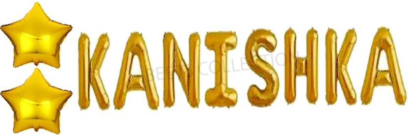 Flipkart.com | Shilpveda Solid KANISHKA Name Letters foil Balloon names ...