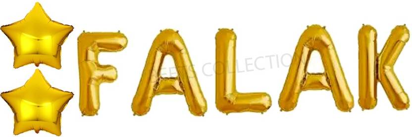 Flipkart.com | Shilpveda Solid FALAK Name Letters foil Balloon names ...