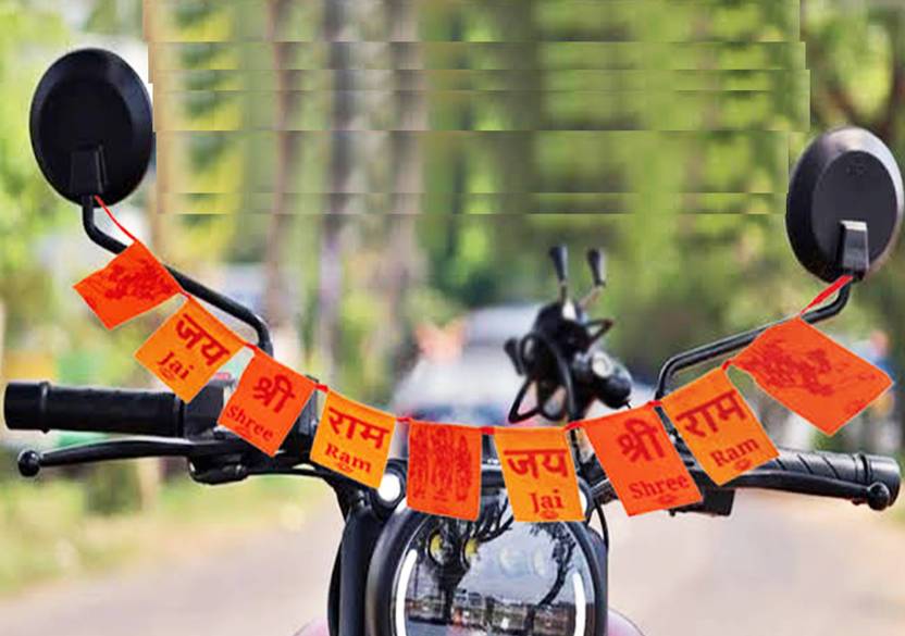 Jiyansh Traders Jai Shri Ram Prayer Flags for Bike And Bicycle Rectangle Outdoor Flag Flag Price ...