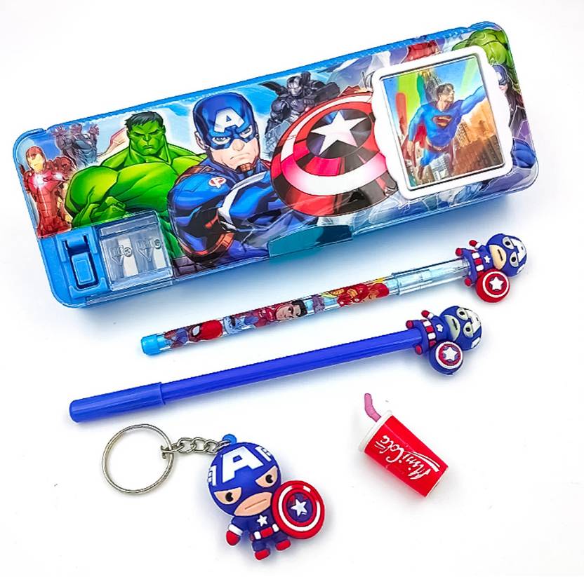 Flipkart.com | rza 2023 Avengers Pencil Box With Calculator Accessories ...