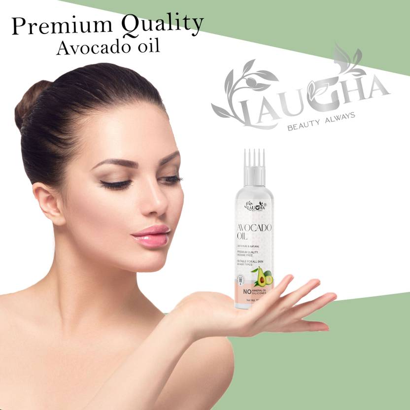 Laugha Avocado Oil - WITH COMB APPLICATOR For Hair Growth, Anti Dandruff Retinol Hair Oil Price ...