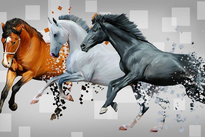 Horse Poster - horse posters - running horse poster - horse wall poster ...