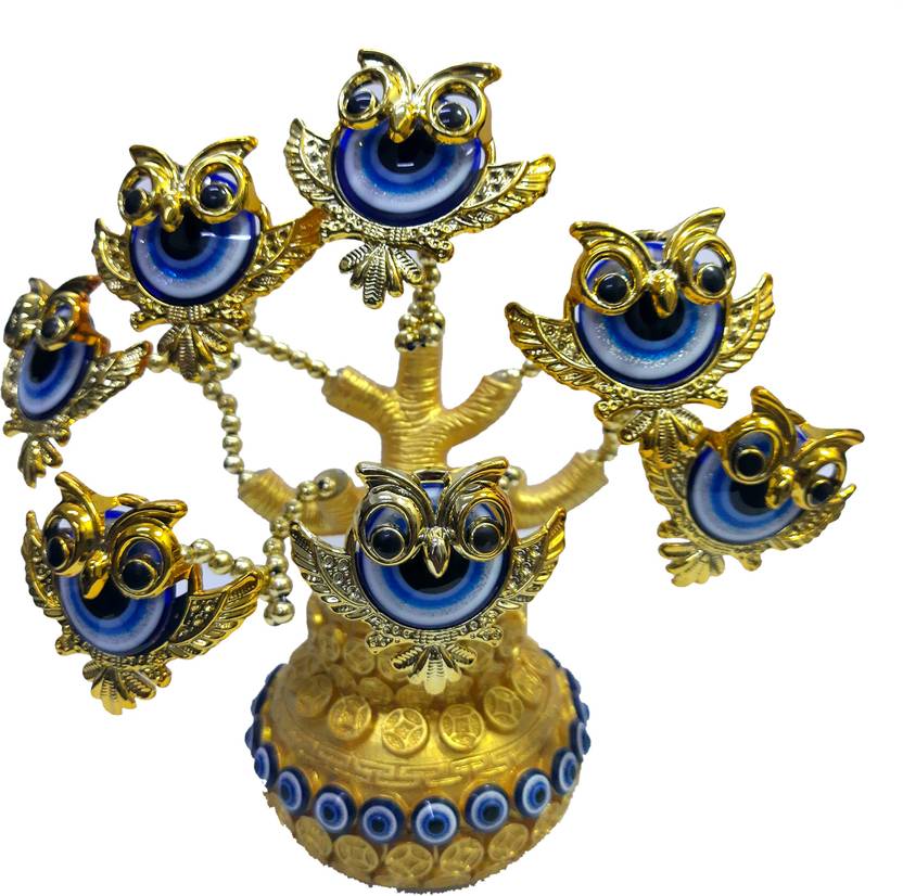 PIXART Owl Evil Eye Tree For Good Luck Showpiece, Standard,1 Piece ...