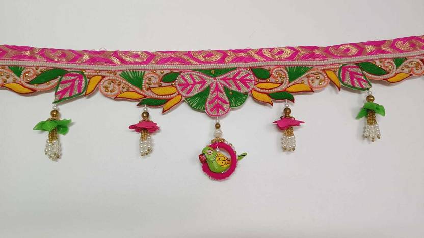 Shri Vasudeva Creation Toran Flower Border Hangings ( Multicolour ...