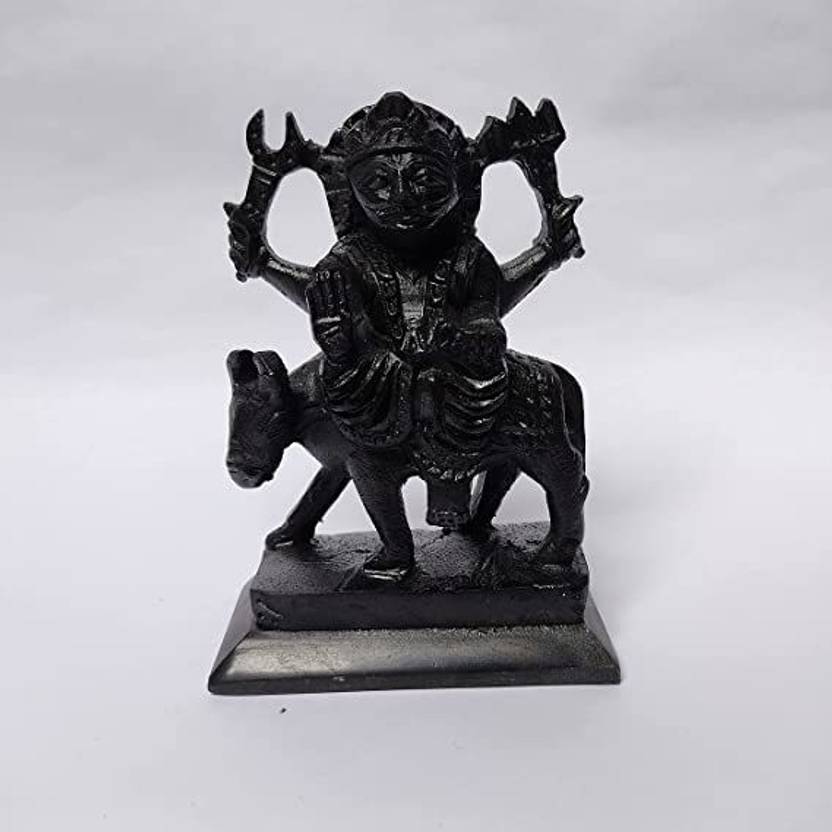 DEVAMA THE DIVINE Shani Dev Idol-Murti Black Stone Decorative Showpiece ...