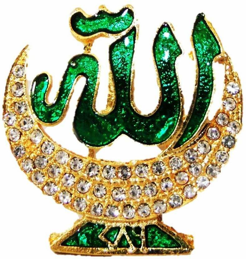 KhwajaDarbar Religious Symbol Allah Idol in Chand Tara Crescent Moon ...