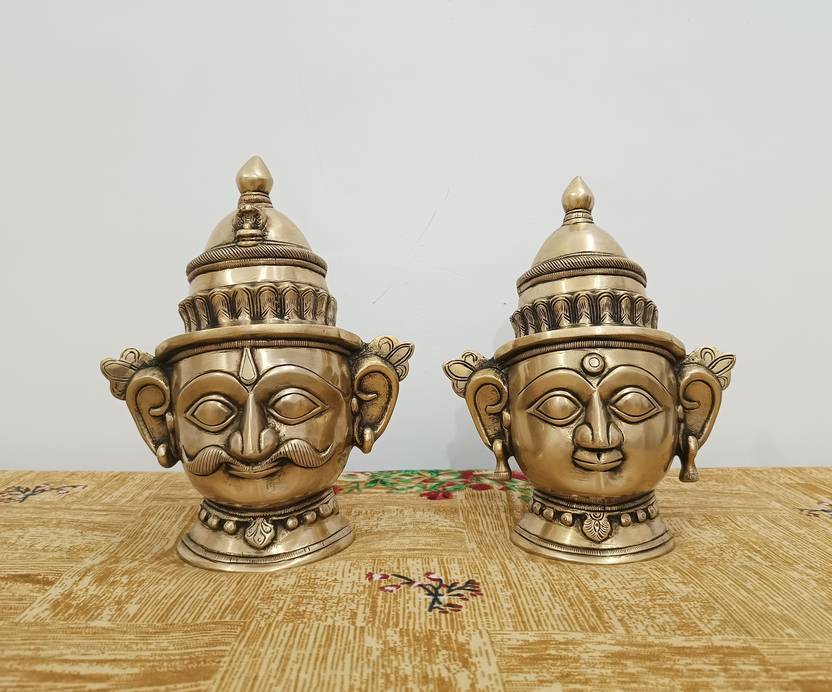 Statue Gallery Brass Shivaparwathi Face |Lord Shiva Face | Shiva and ...