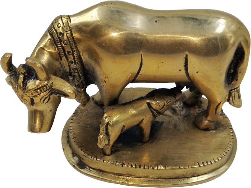 MAA MANSA DEVI Made Cow and Calf Idol/Krishna Darling Cow Calf Idol ...