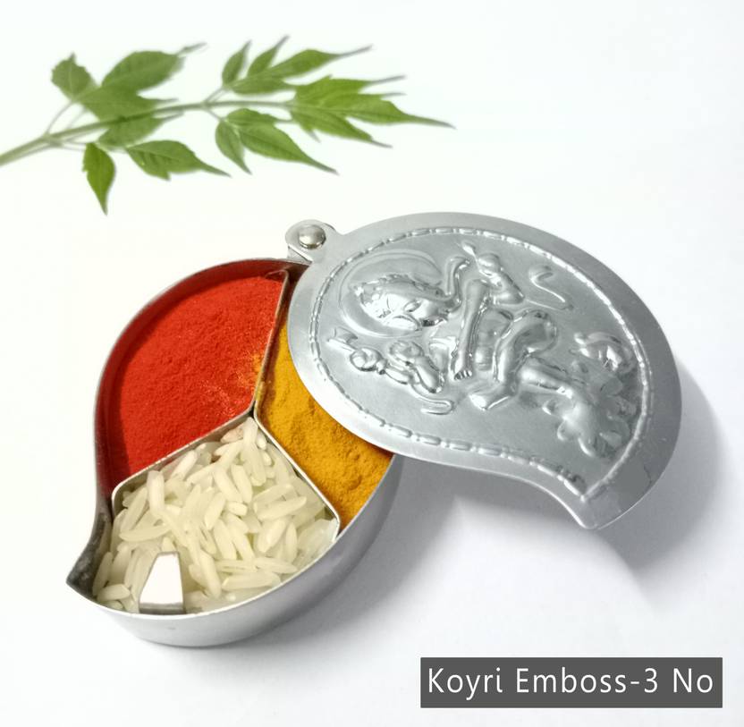 Freddo Stainless Steel Chandan Roli Tika Chopda (NO 3) Decorative ...