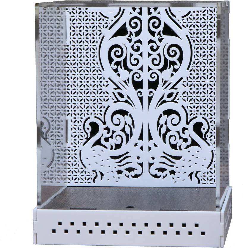 Delavala Wooden Temple Puja Mandir Floor Stand and Table Top Home ...