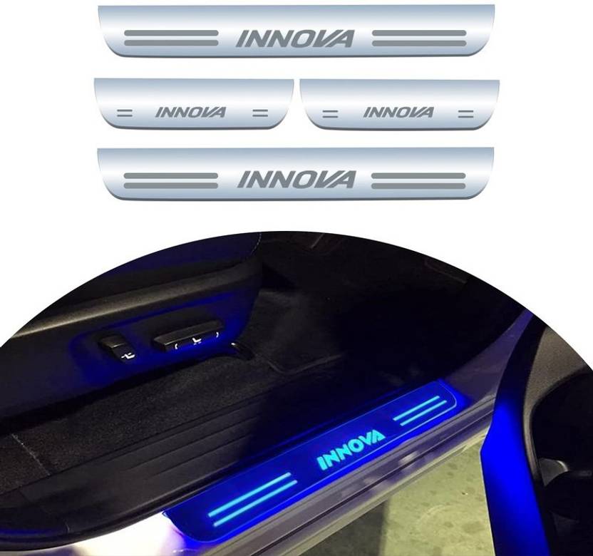 DRJ TECHNO Door Led Acrylic Foot Step Sill Plate with Toyota Innova ...