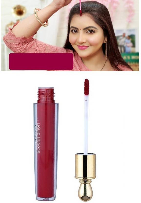 BLUEMERMAID MATTE WATERPROOF MAROON COLOR SMUDGE PROOF SINDOOR BEST FOR ...