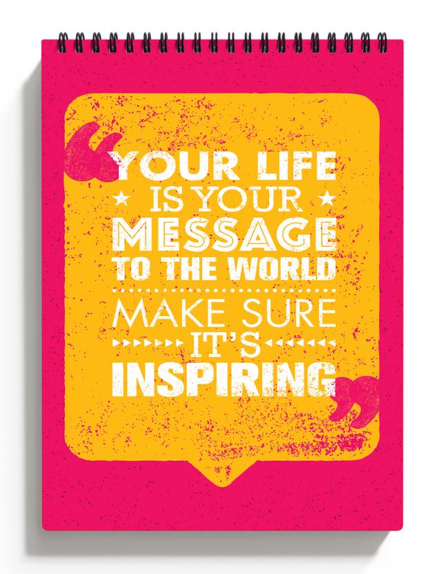 PRINTHUBS A4 Motivational Quotes Book For Artists, Students & Kids 100 ...