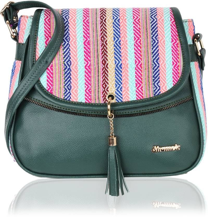 SHAMRIZ Green Sling Bag Women & Girl Sling Bag |one side bag| Crossbody ...