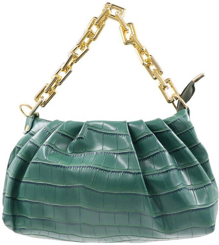 ROYALS ROYALTY Green Sling Bag Women's Sling Bag, Crocodile Style Side ...