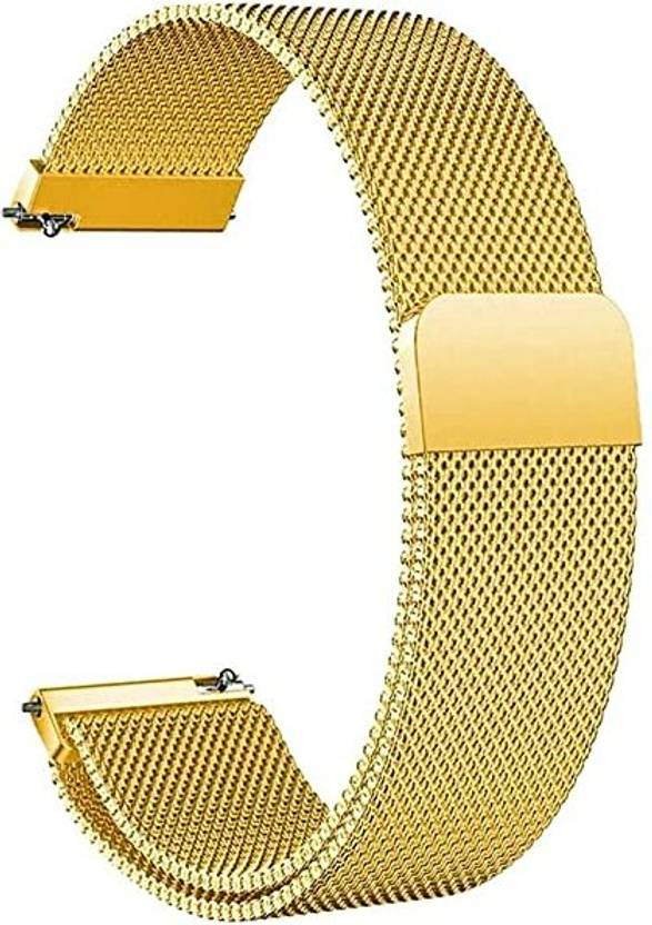 Big Wings 22mm Premium Stainless Steel Strap Compatible with NOISE ...