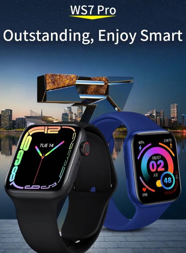 Dark Moon WS7 Pro Bluetooth calling Series 7 Smartwatch Price in India ...