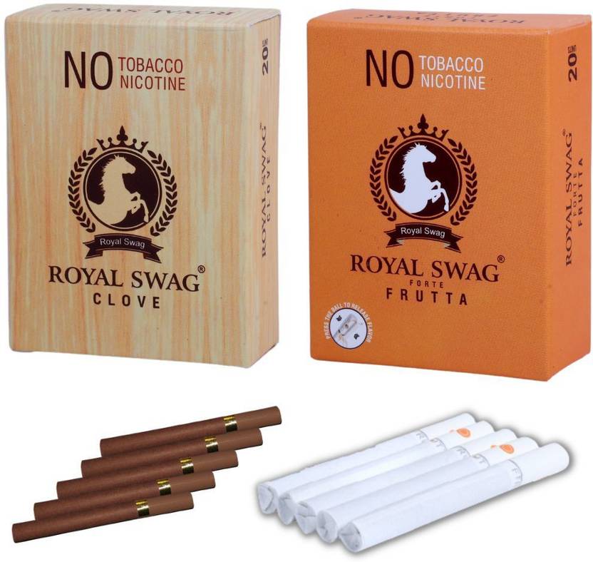 ROYAL SWAG Herbal Cigarette Frutta, Clove Flavoured NO Nicotine NO ...
