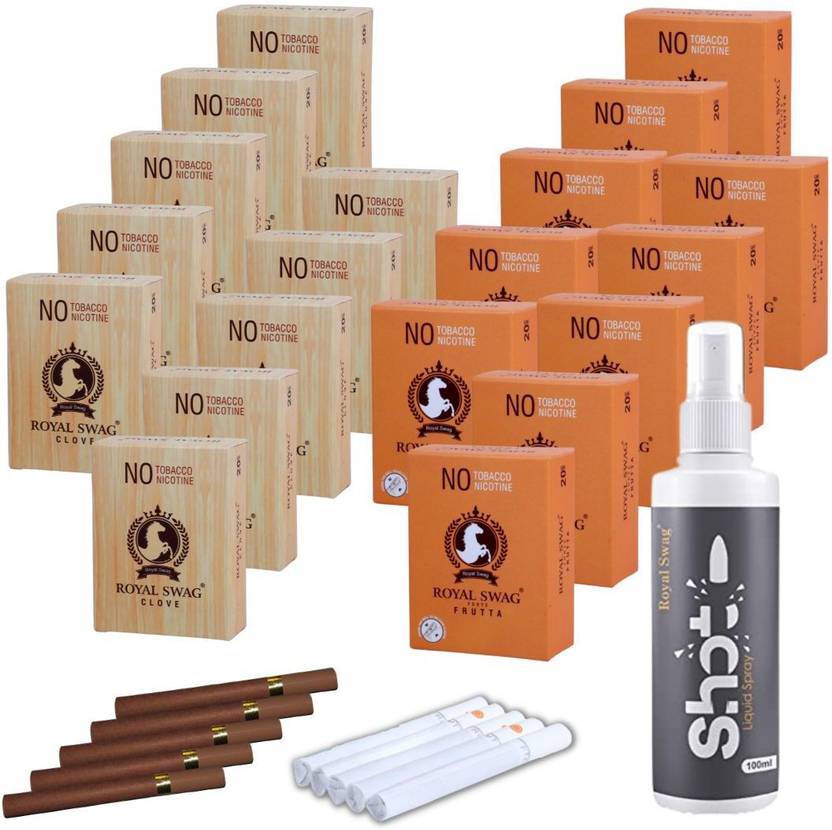 ROYAL SWAG Herbal Cigarette Clove, Frutta Flavoured NO Nicotine NO ...