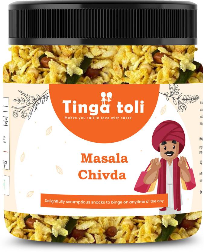 TINGA TOLI Masala Chiwda |Homemade Spicy Chivda Fried Poha and Peanut ...