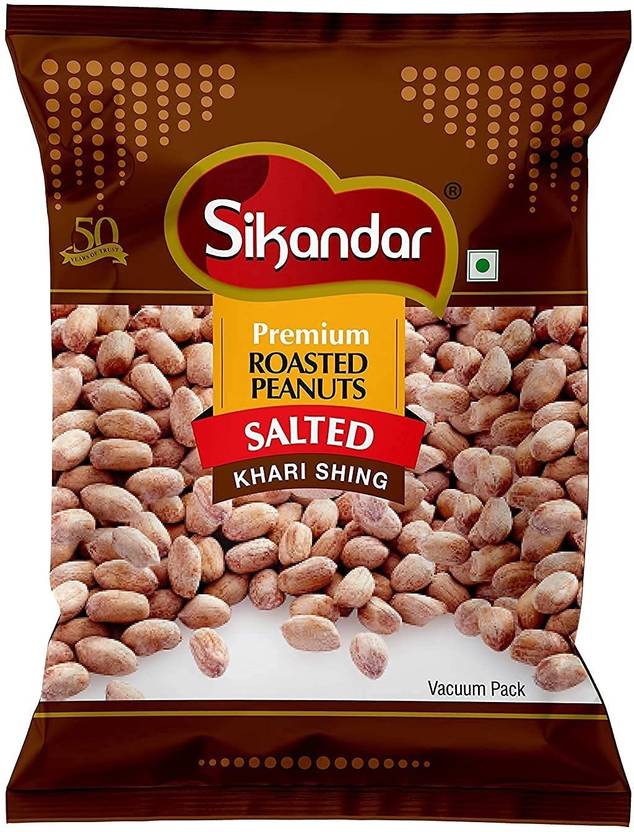 sikandar Roasted Peanuts with Husk - Khari Sing - 500g Price in India ...