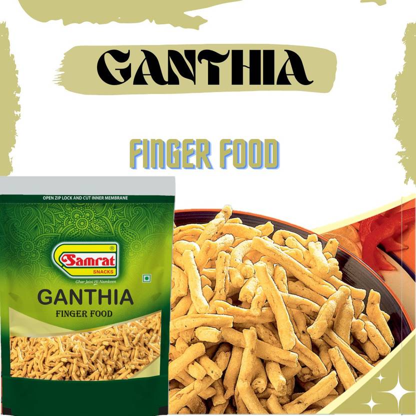Samrat |GANTHIA|Finger Food|Crispy & Salted Taste Namkeen|Ghar Jaisi Hi ...