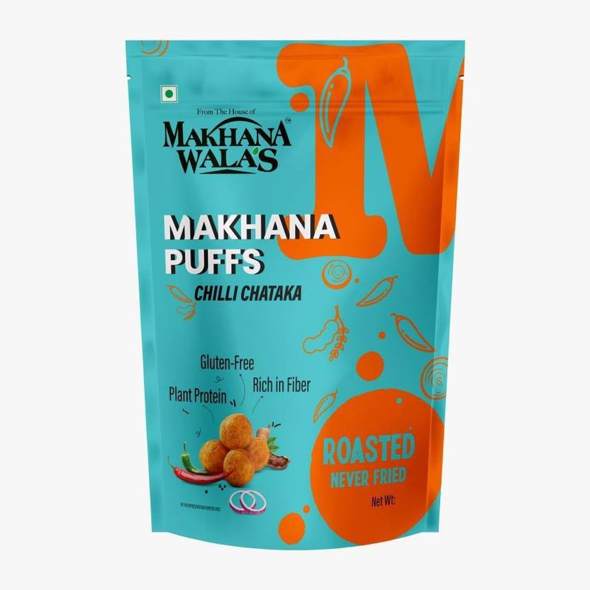 Makhanawala's Chilli Chataka Roasted Puffs|Flavoured Puff Makhana |Buy ...