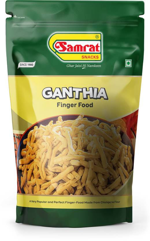 SAMRAT GANTHIA Finger Food Crispy & Salted Taste Namkeen|Ghar Jaisi Hi ...