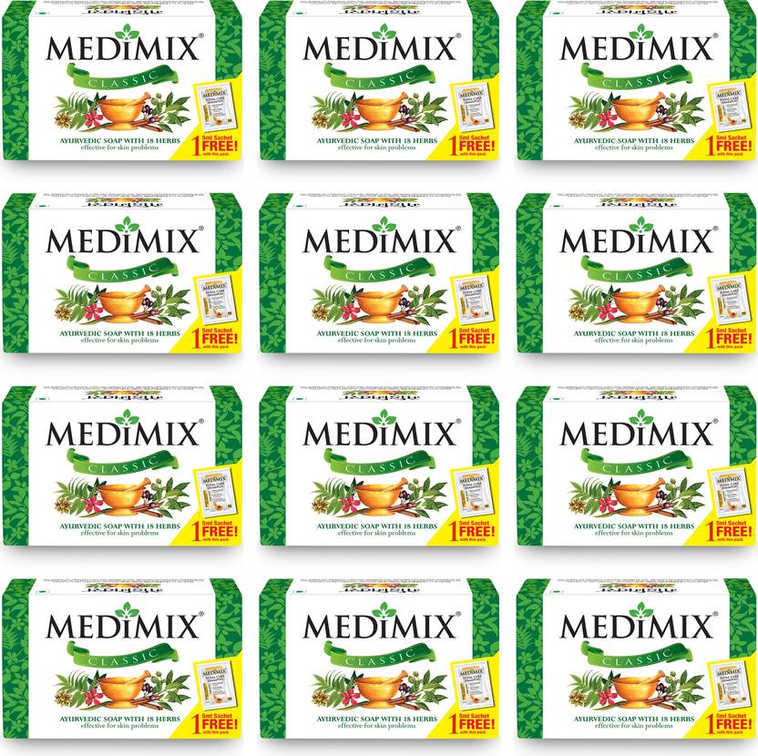 MEDIMIX Classic Soap - 75g | 5ml Total Care Shampoo Sachet Free with ...