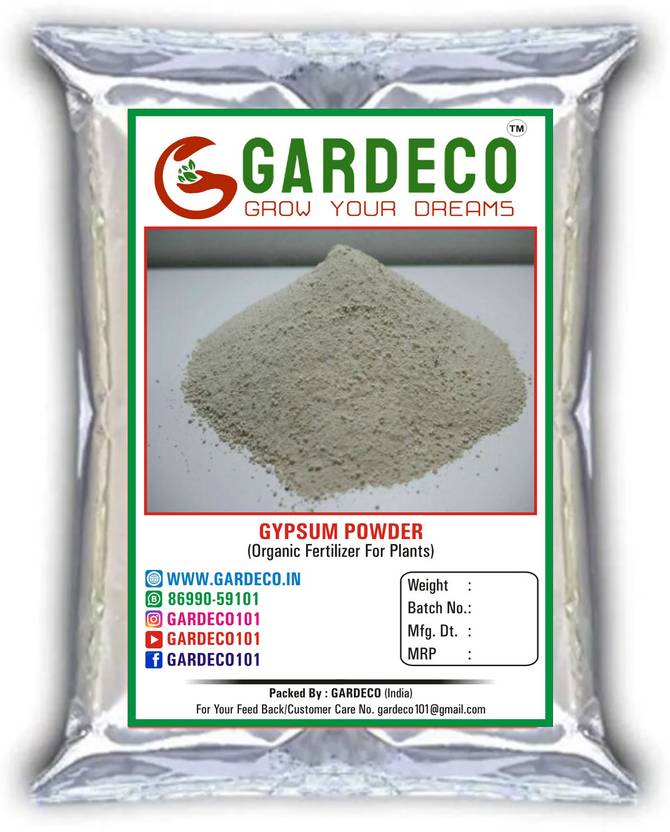 GARDECO Organic Gypsum Powder Nutrients for Flower, Vegetable, Fruit ...