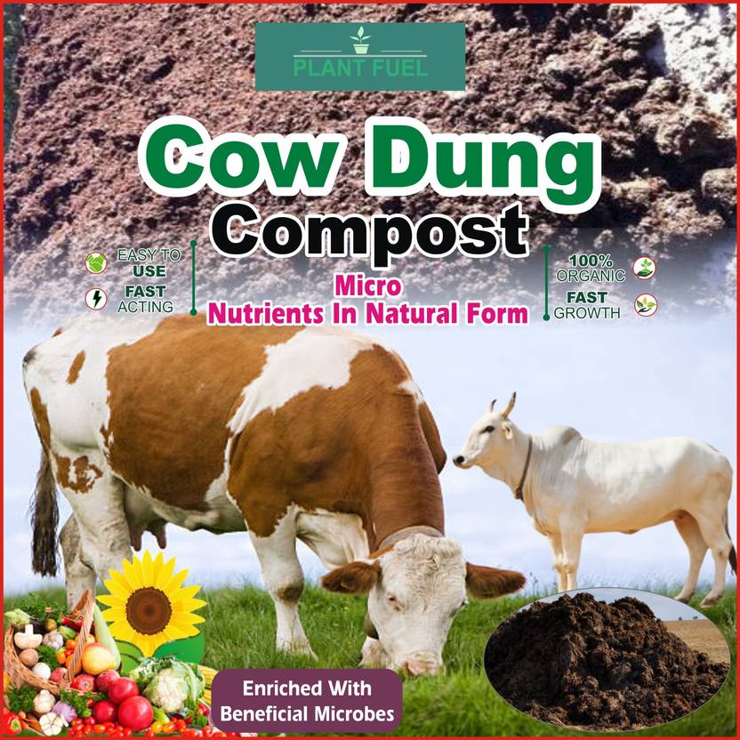 Plantfuel Cow dung compost Manure, Potting Mixture Price in India - Buy ...