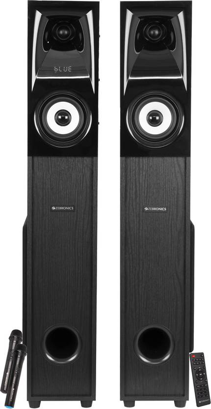 Buy ZEBRONICS Zeb HAMMER Deep Bass, 10" Subwoofers, 2x Wireless mic ...