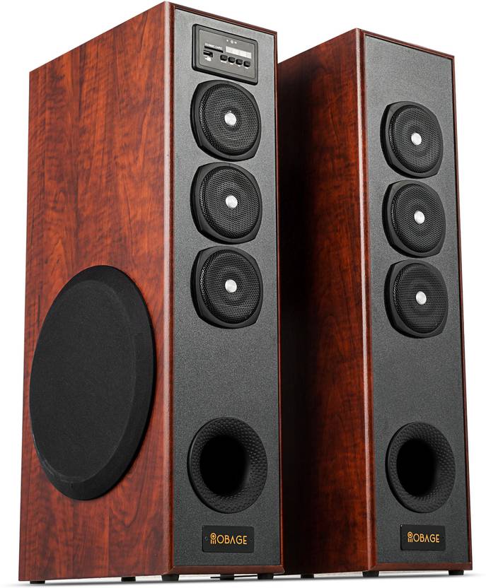 Buy Obage DT-2605 Dual Tower Speakers with Bluetooth,FM and USB 100 W Bluetooth Tower Speaker ...