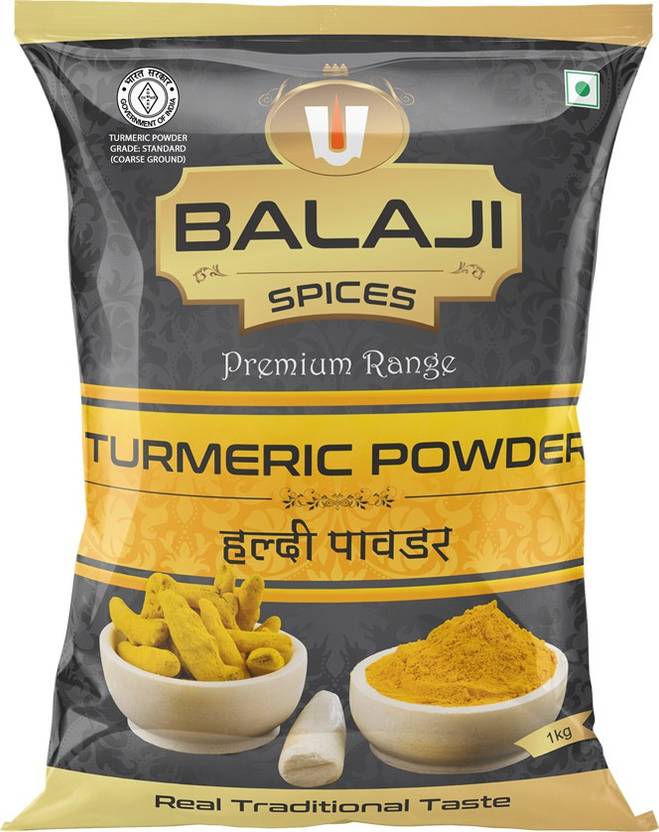 Balaji Turmeric Powder, Pure and Fresh Haldi Grounded Powder (1kg ...