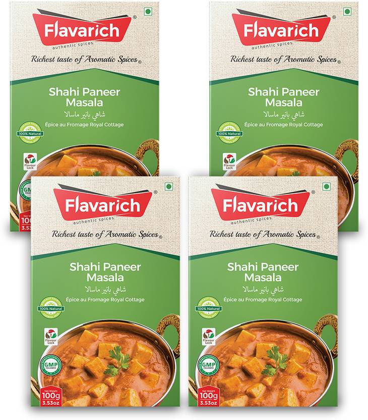 Flavarich Shahi Paneer Masala, Pack of 4, 100 Grams each Price in India ...