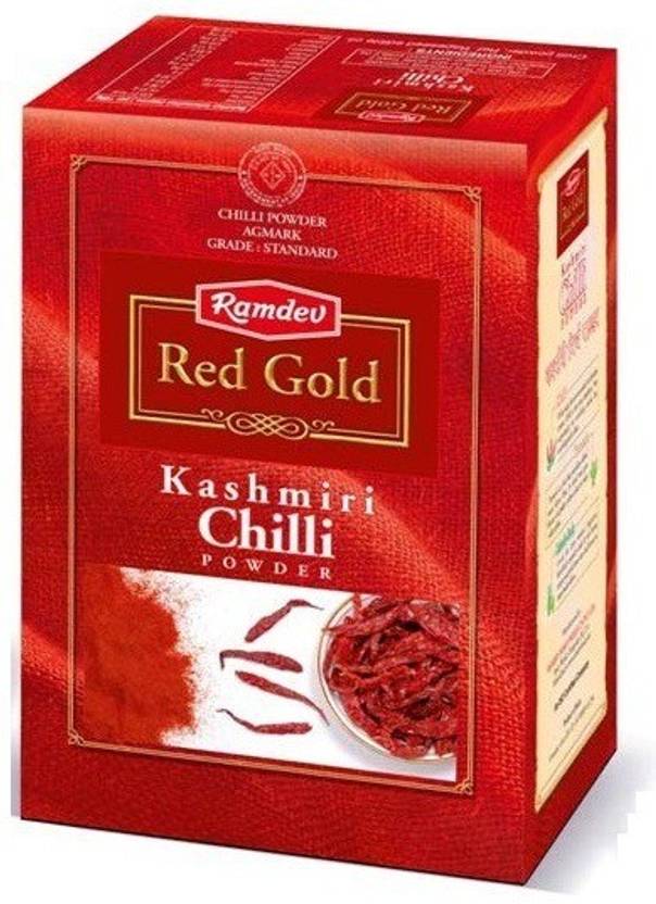 Ramdev Red Gold Kashmiri Chilli Powder 1 kg Pack Price in India - Buy ...
