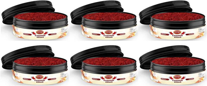 RED CLIFF Natural, Organic & Pure Kashmiri Kesar| Combo Pack Of 6| A++ ...