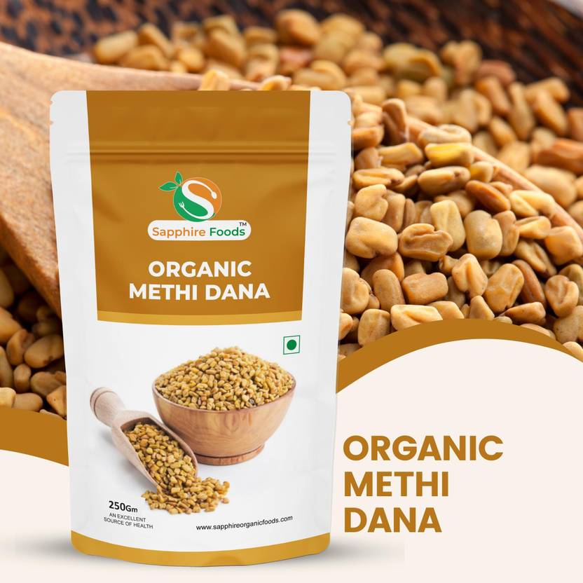 Sapphire Foods Organic Methi Dana / Fenugreek Seeds Price in India - Buy Sapphire Foods Organic ...