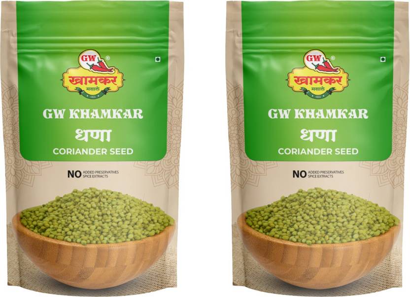 GW Khamkar Dhane/ Dhaniya Whole/ Dhana Whole/ Coriander Seeds 200 g ...