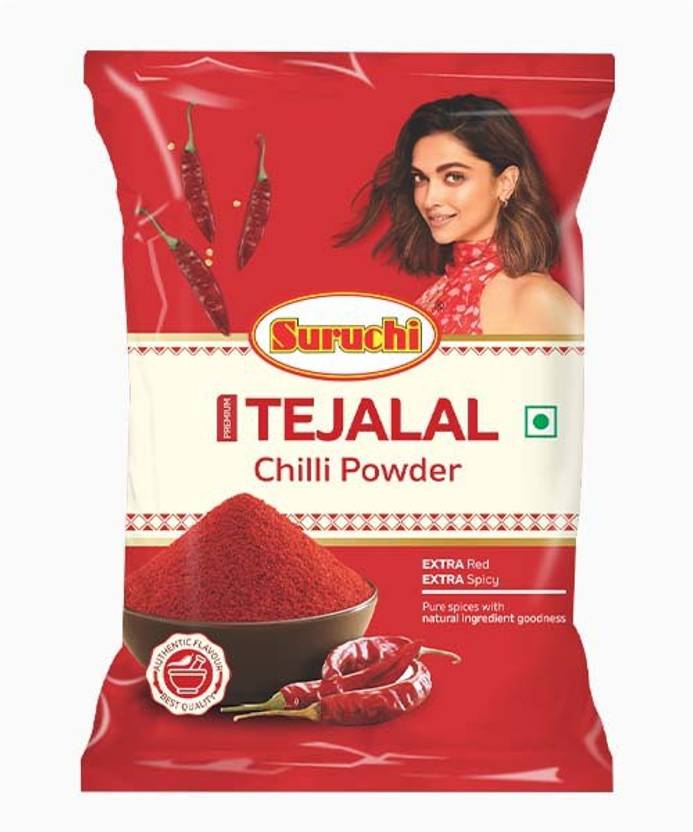 Suruchi Premium Teja Lal Chilli Powder, Natural Organic Red Mirchi ...