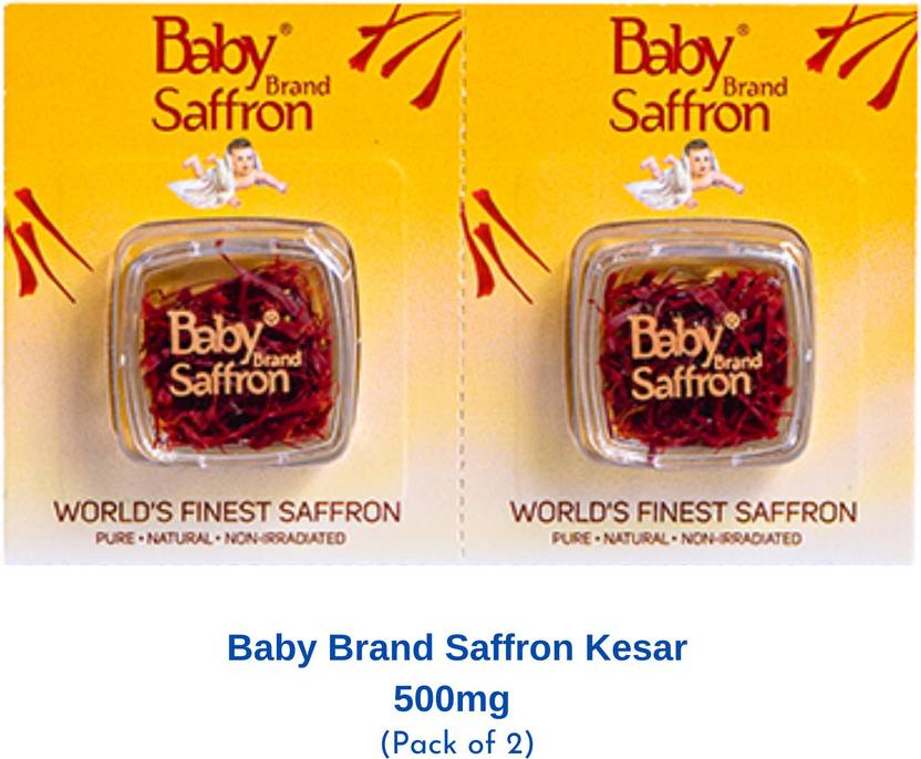 Baby Brand Saffron Kesar 500mg (2 Units of 250mg) Price in India - Buy ...