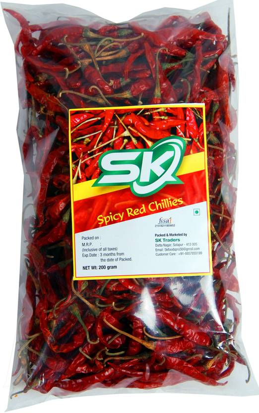 Sk foods Spicy dry chilli,lavngi mirchi, teja mirchi jawari mirchi ...
