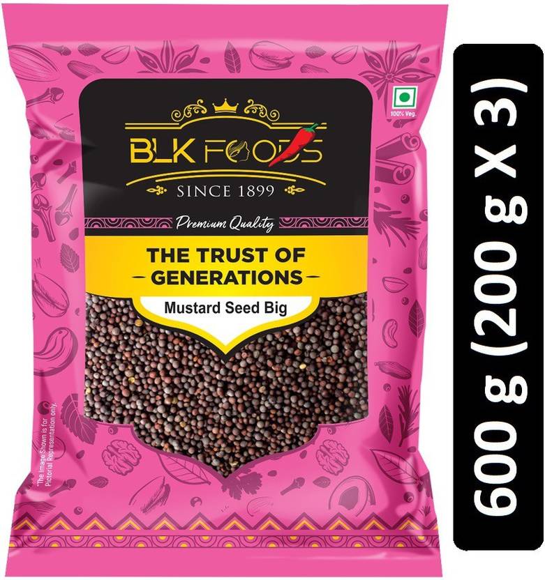 BLK FOODS Select Mustard Seed Big (Kali Sarso) 600g (3 X 200g) Price in ...
